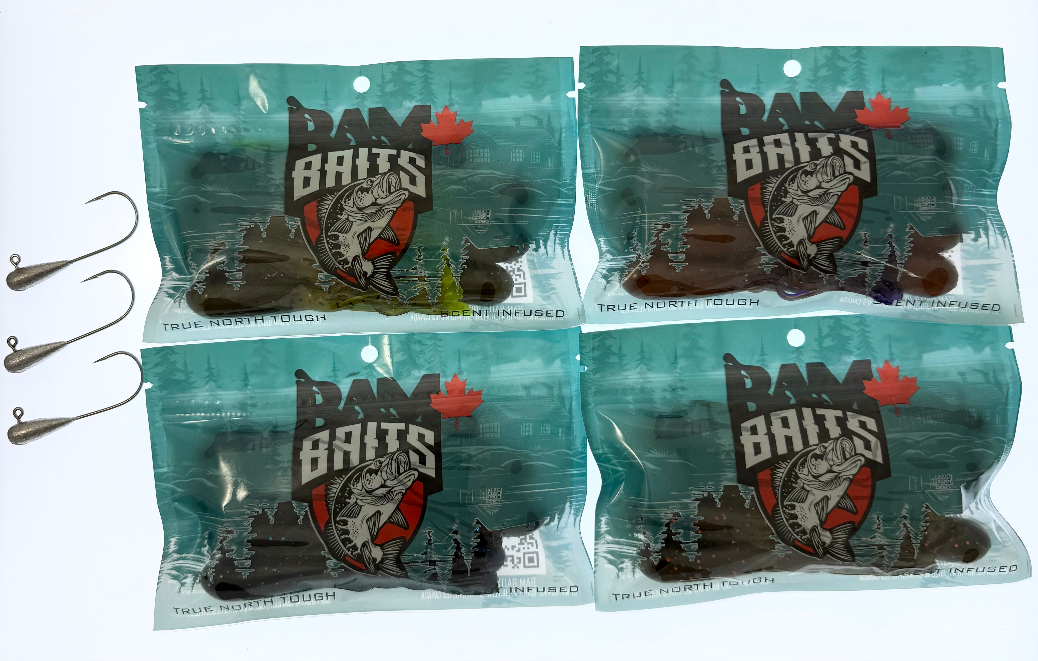 Tubes Bundle | Bam Baits Inc | Canadian-made Baits