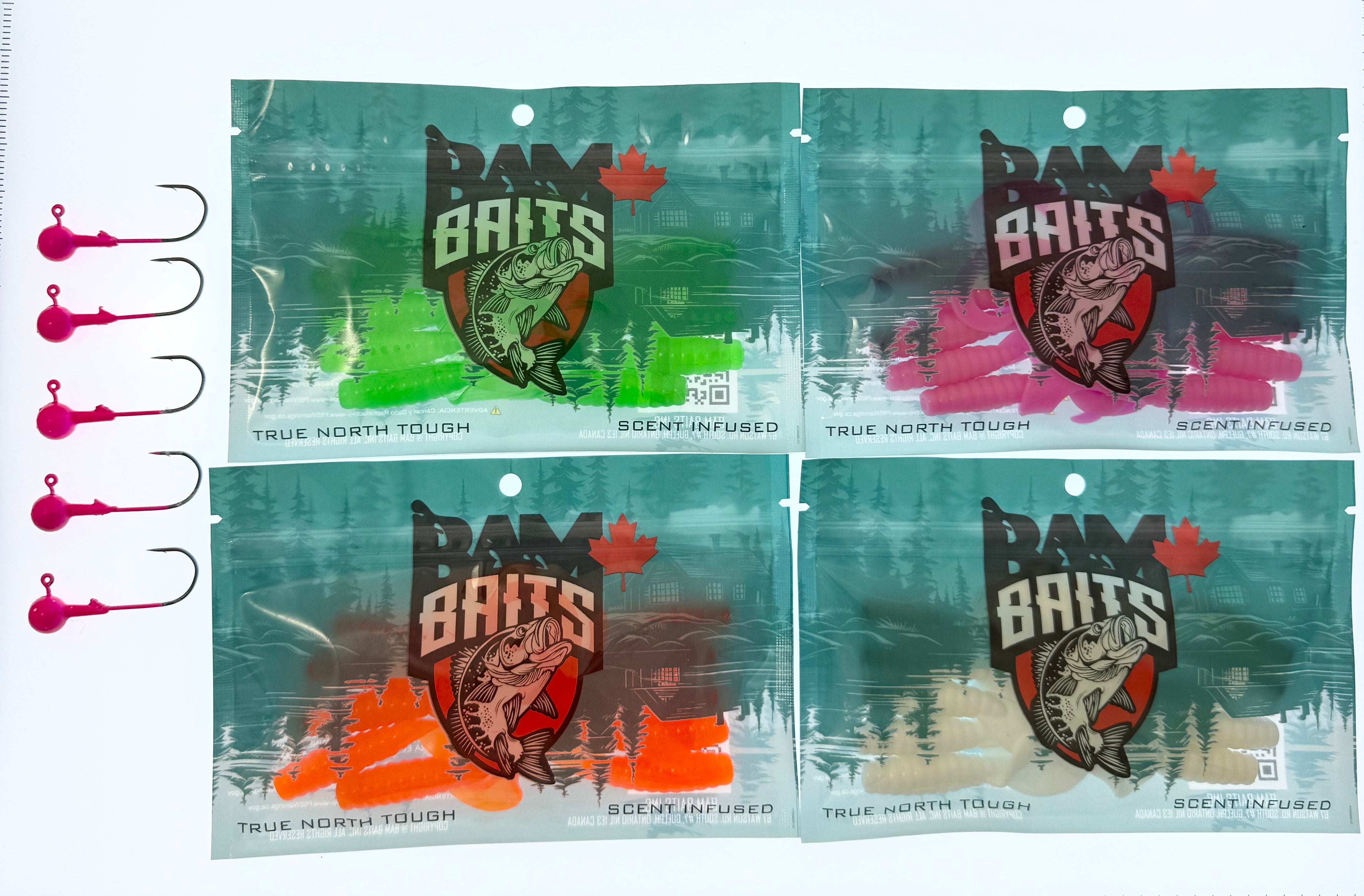 Grubs Bundle | Bam Baits Inc | Canadian-made Baits